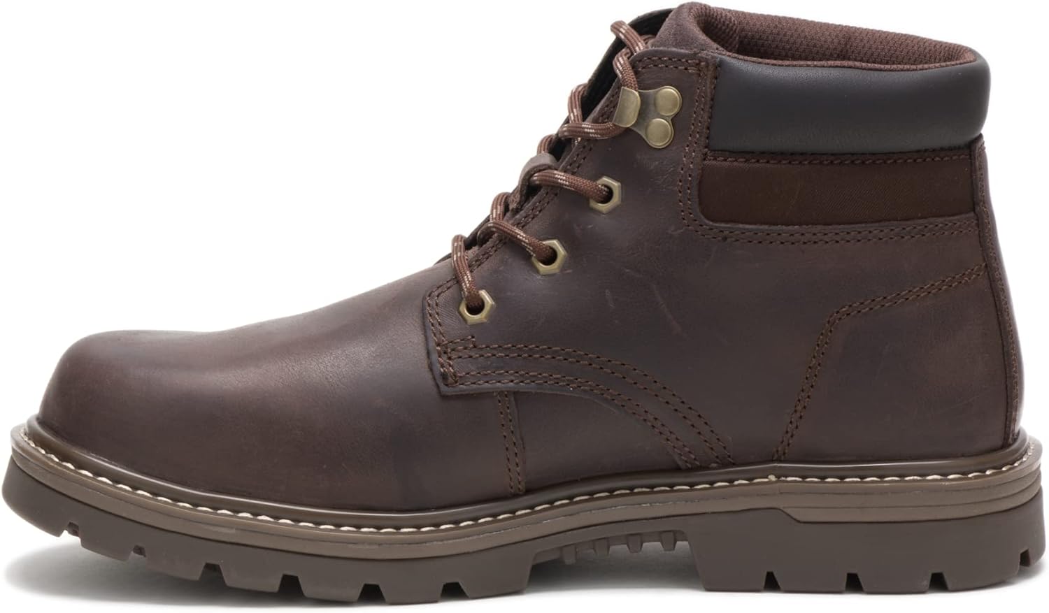 Amazon.com | Cat Footwear Men's Outbase St Construction Boot,Coffee ...