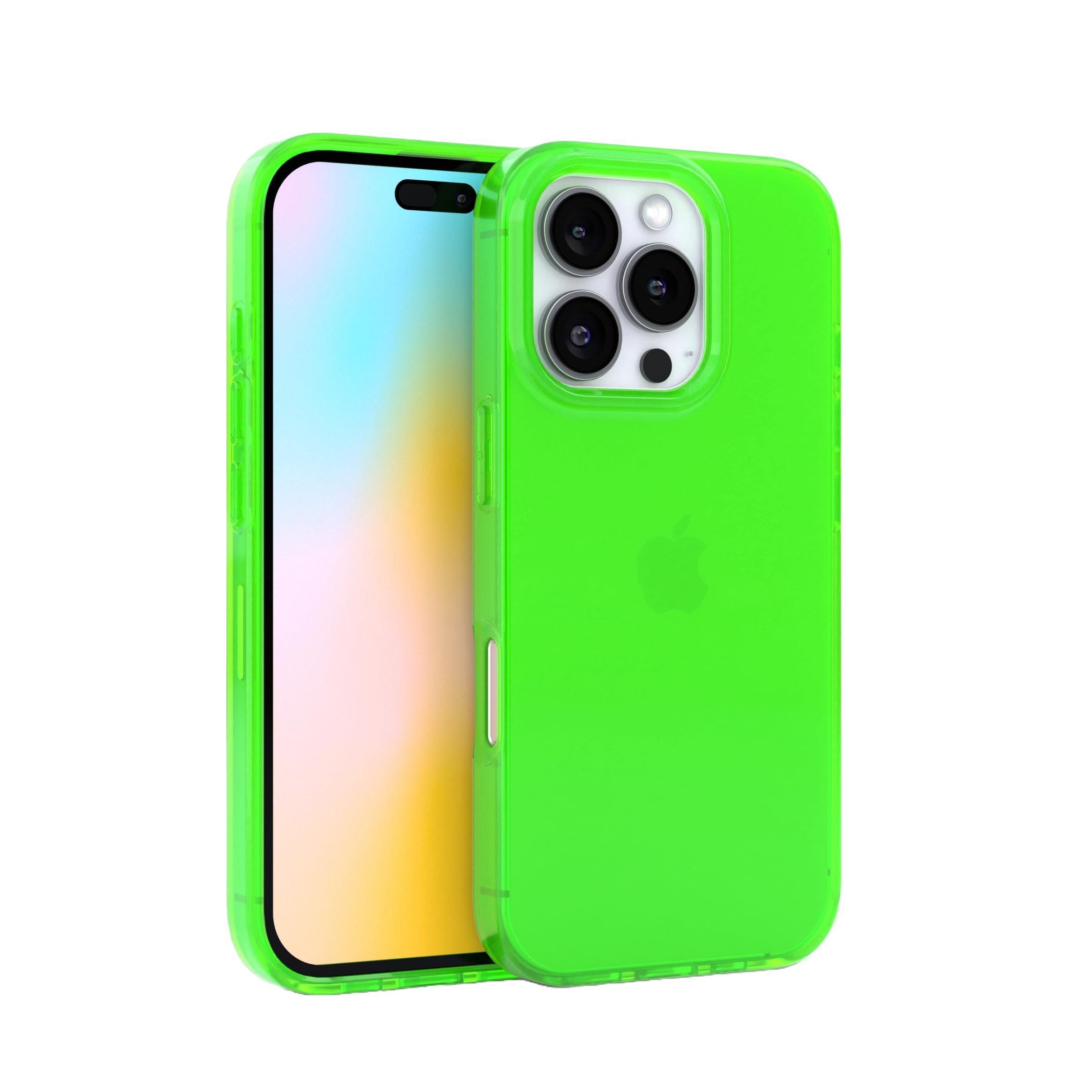 Amazon.com: FELONY CASE for iPhone 16 Pro, Neon Green Clear Protective ...