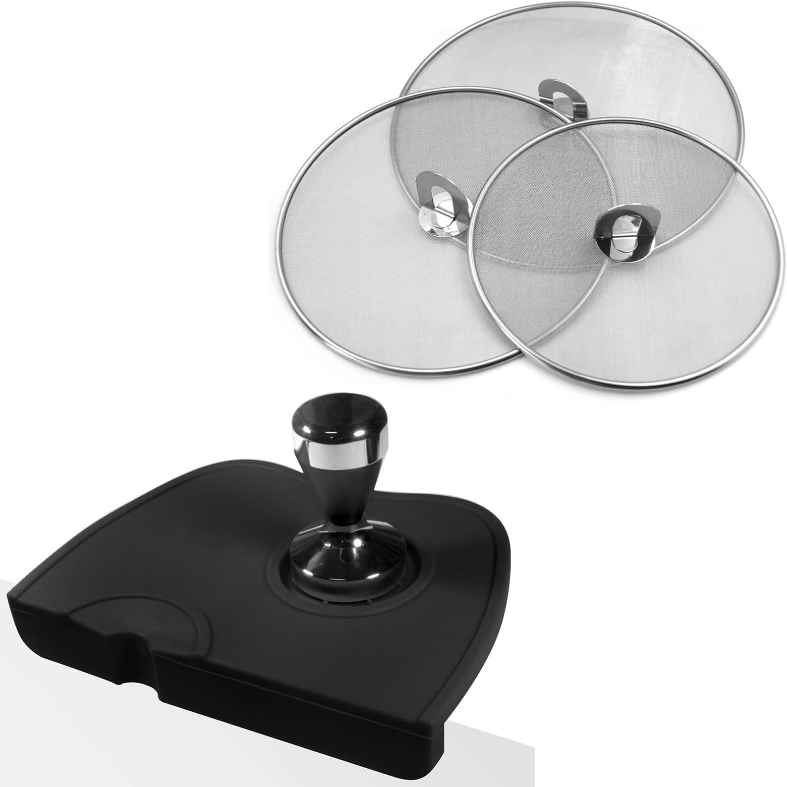Amazon.com: Splatter Screen with Coffee Tamper Mat for Espresso Machine ...