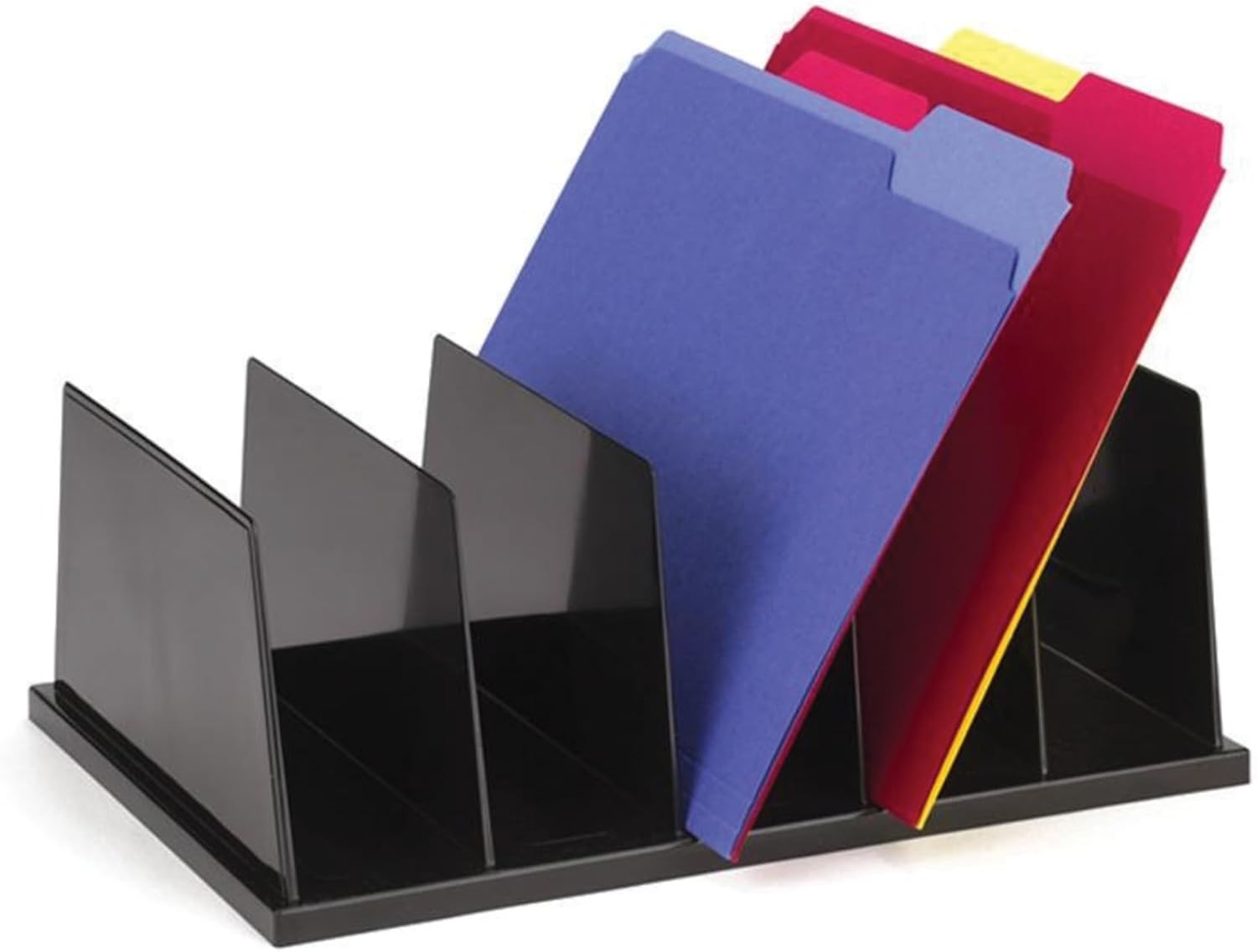 Officemate Large Sorter, 5 Compartments, 9 x 13 1/2 x 5 Inches, Black ...