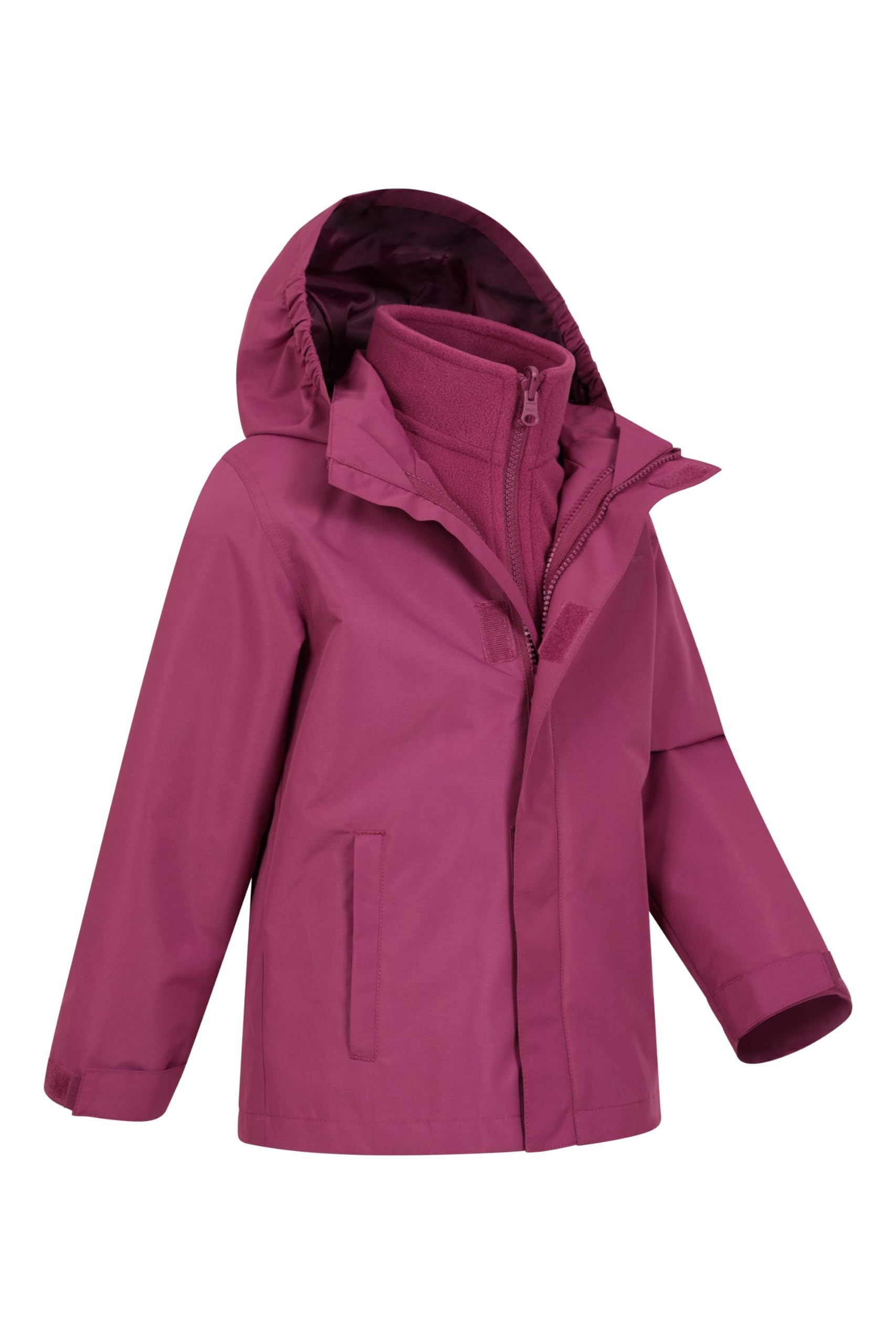 Snapklik.com : Mountain Warehouse Fell Kids 3 In 1 Jacket - Packaway Hood
