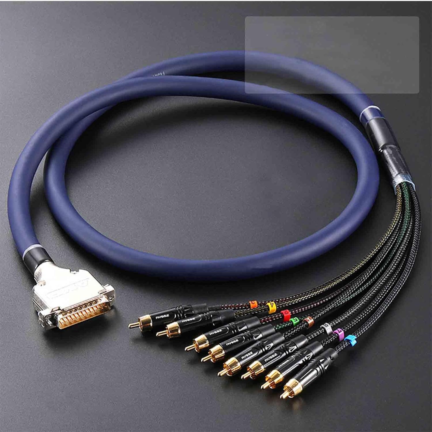 Amazon.com: GXMRHWY Analog DB25 Male to 8 X RCA Snake Cable Stereo ...