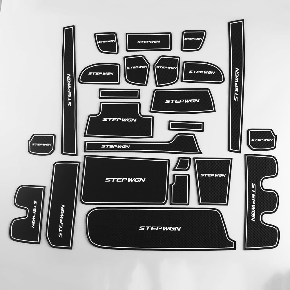 Amazon | LEXLEYS ホンダ ステップワゴン RP1 RP2 RP3 RP4 RP5 H27.4～ ドアスロットマット 専用インテリアラバーマットドアポケットマット アクセサリー ...