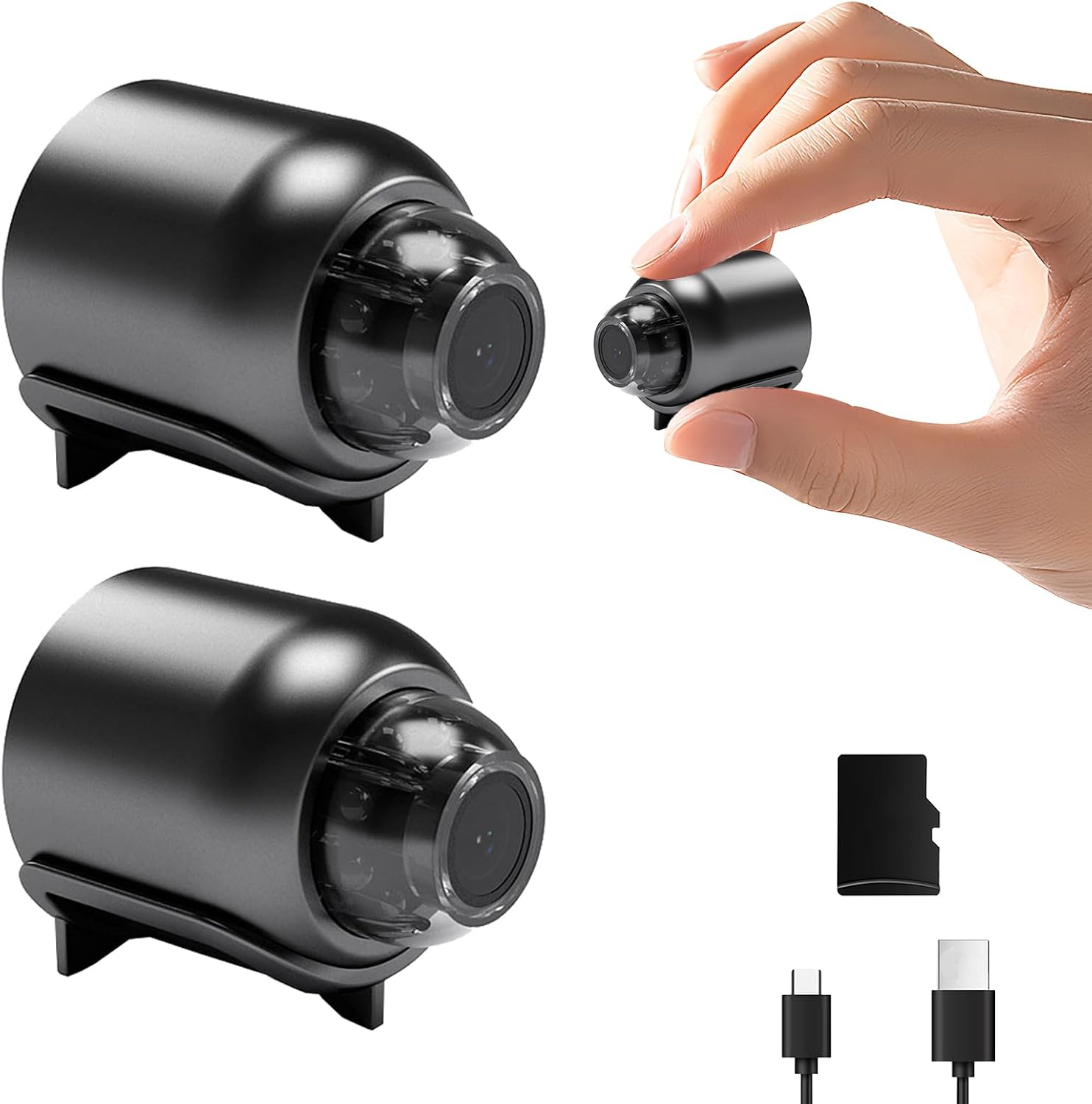 Mini Hidden Camera, Wireless Rechargeable Portable Security Camera ...