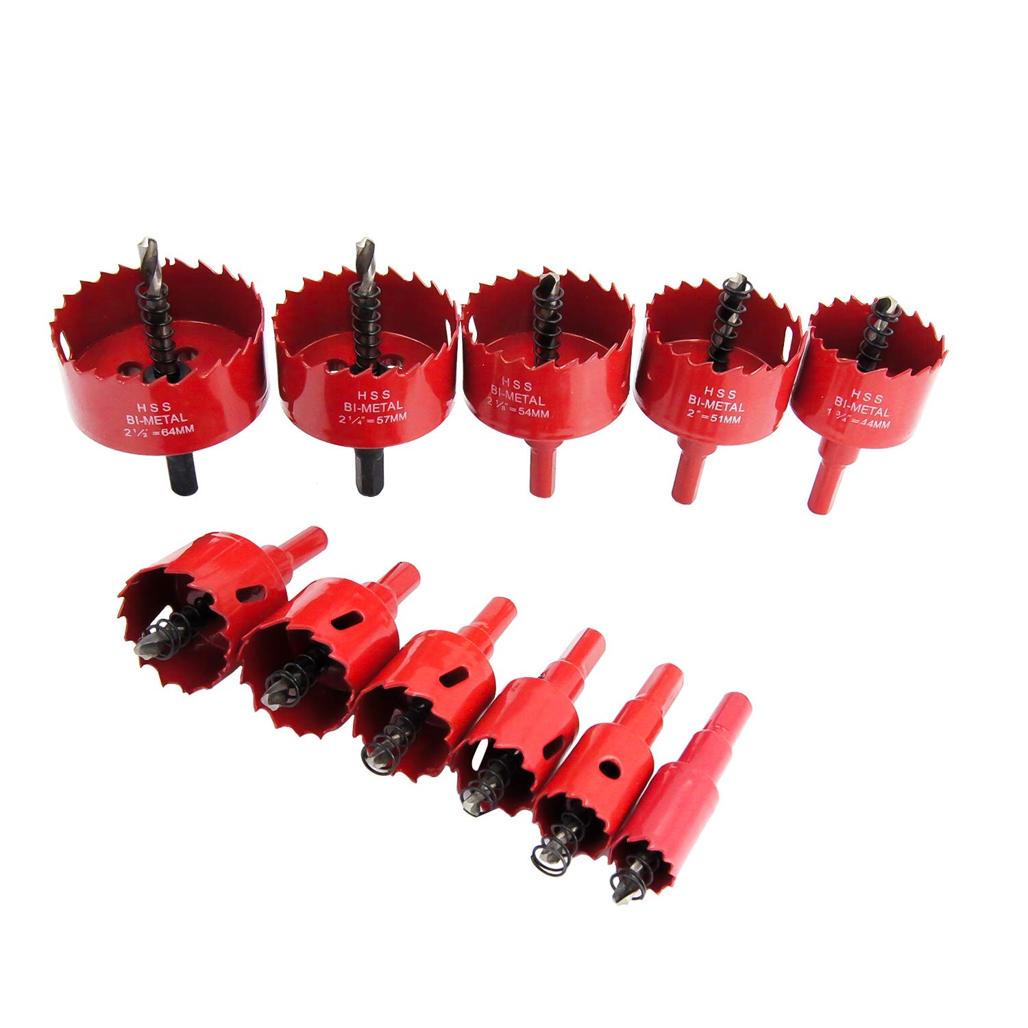 Laiwei Hole Saw Kit, 11 Pcs 3/4" to 2-1/2" General Purpose Hole Saw ...