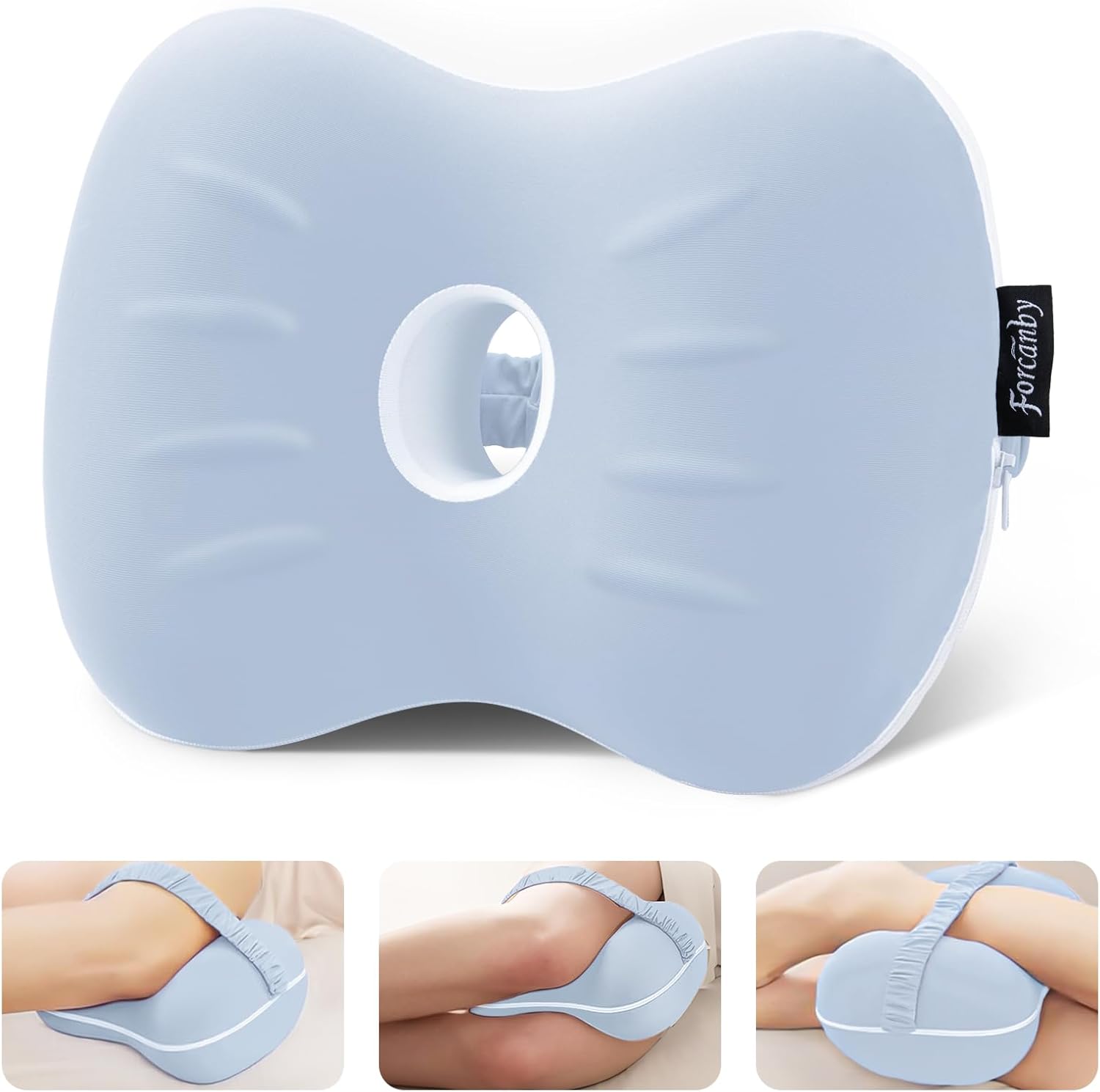 Amazon.com: Leg & Knee Pillow for Side Sleepers - Smooth Spine ...