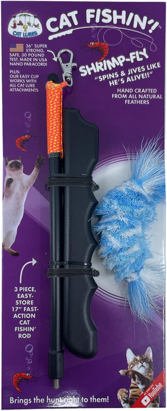 Amazon.com : GoCat Cat Lures Cat Fishin Shrimpfly (3 Piece Rod ...