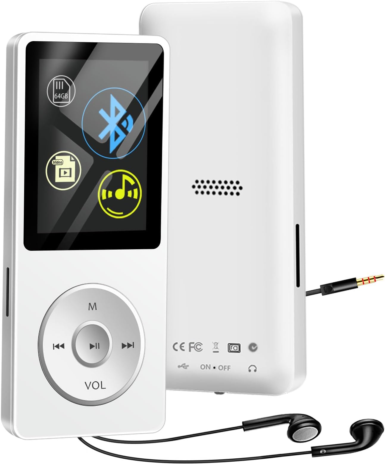 Amazon.com: MP3 Player, Music Player with 16GB Micro SD Card, Build-in ...