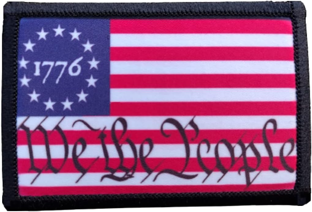 Amazon.com: Betsy Ross Flag Morale Patch 1776 Removable Hook and Loop ...