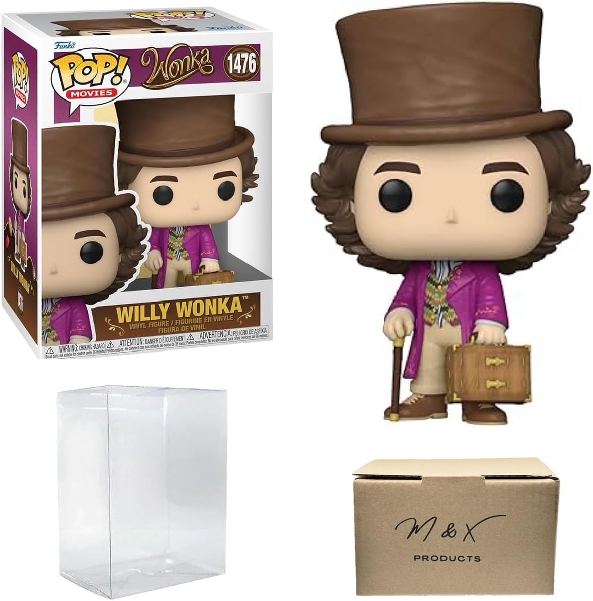 Amazon.com: Funko Pop! Movies: Willy Wonka - Wonka Vinyl Figure #1476 ...