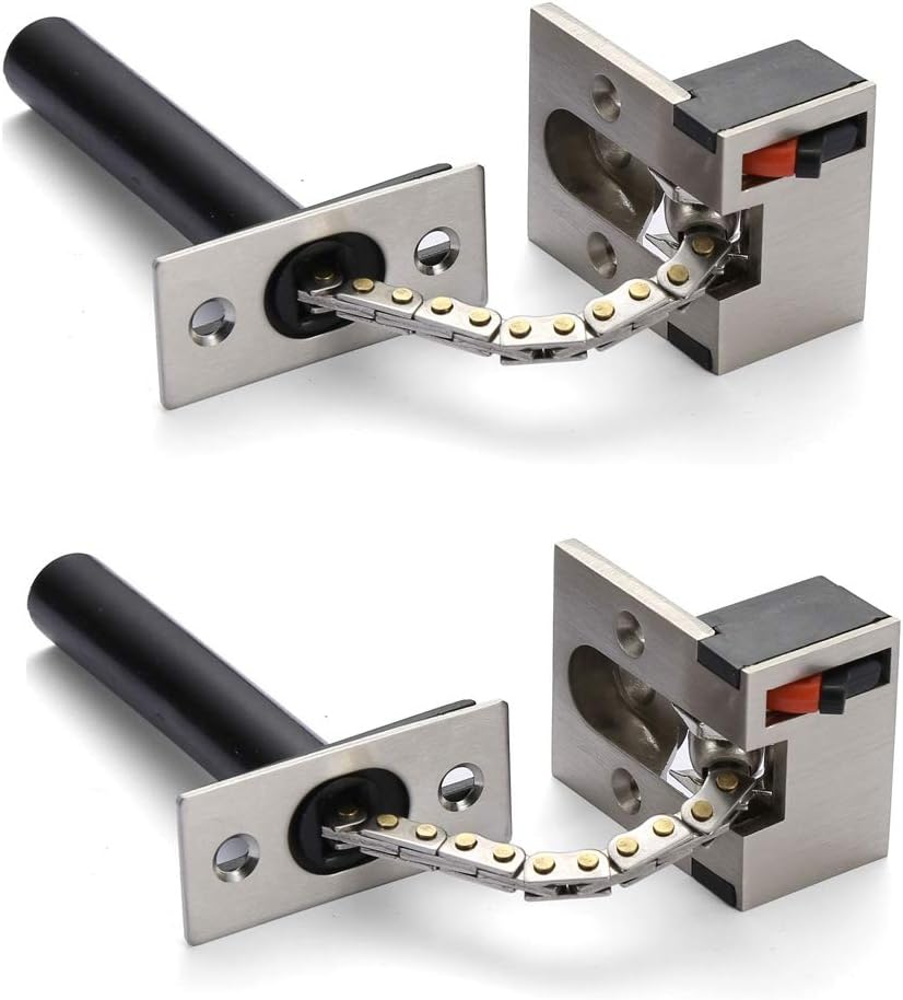 TOGU 2 Pack Thicken Concealed Door Chain,Chain Door Fastener Security ...