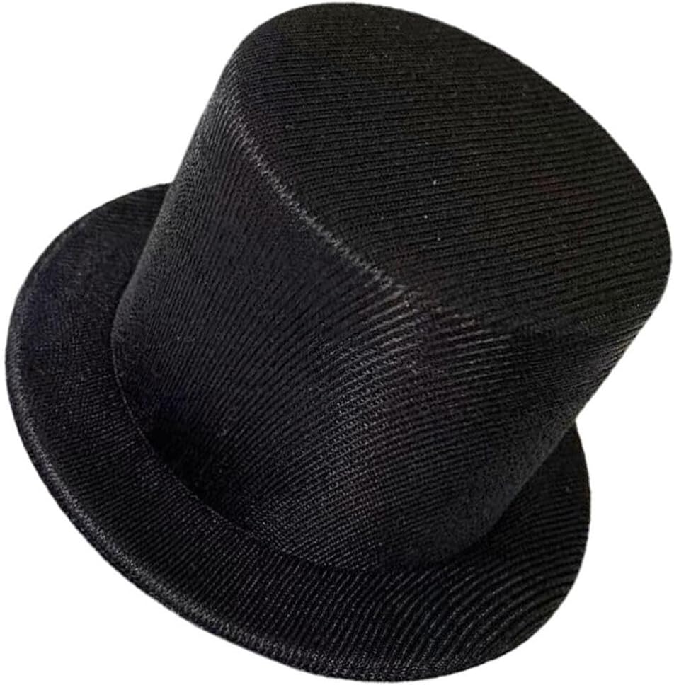 Ciieeo Mini Black Top Hats, Miniature Doll Hats Tiny Formal Hats Small Pet Hat Miniature ...