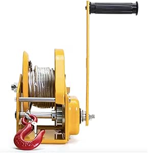 Amazon.com: Hand Winch, 1200LBS Self-Locking Hand Winch, Stainless ...