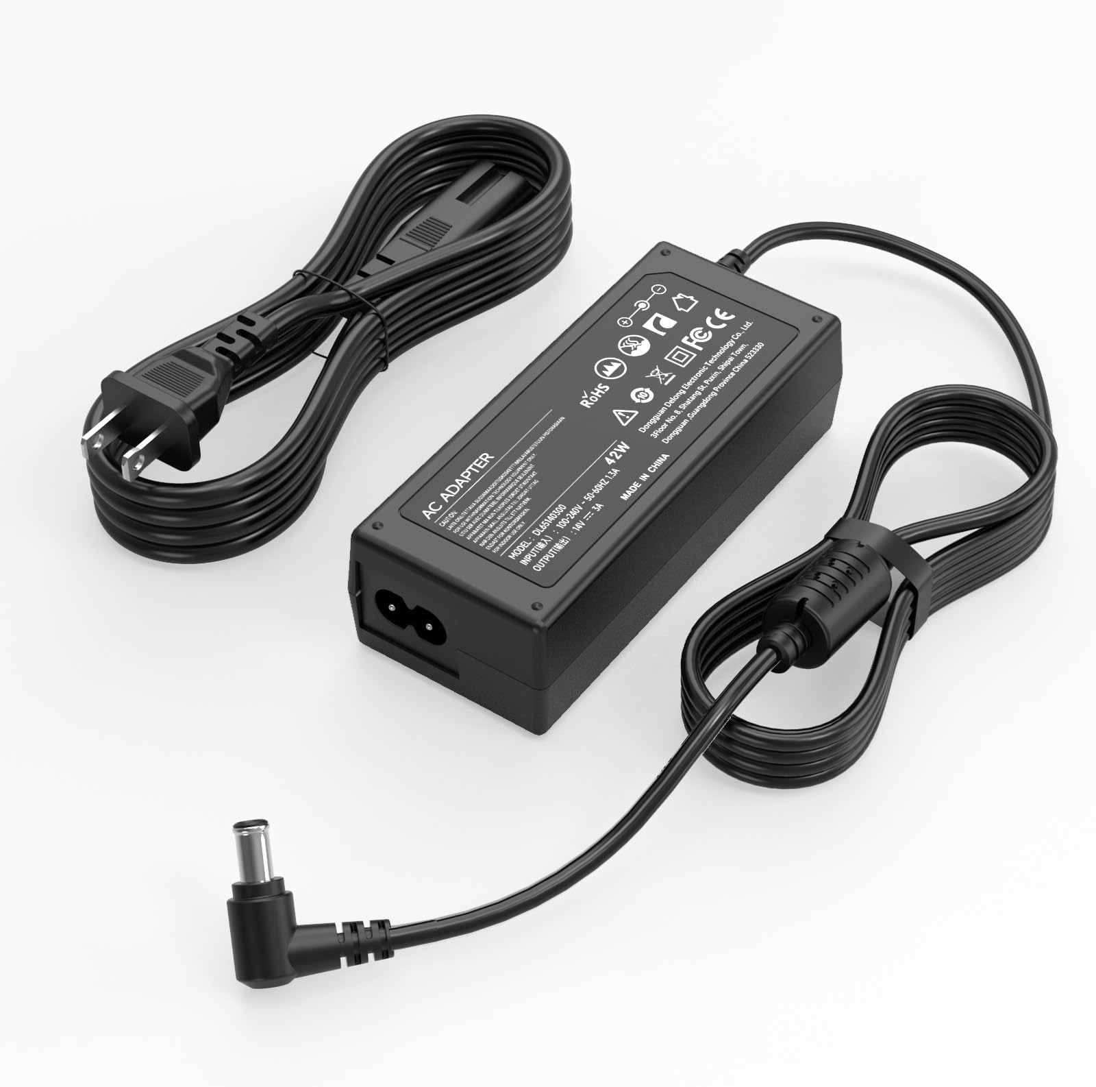 14V AC/DC Power Cord Monitor Charger for Samsung-SyncMaster S24D590PL ...
