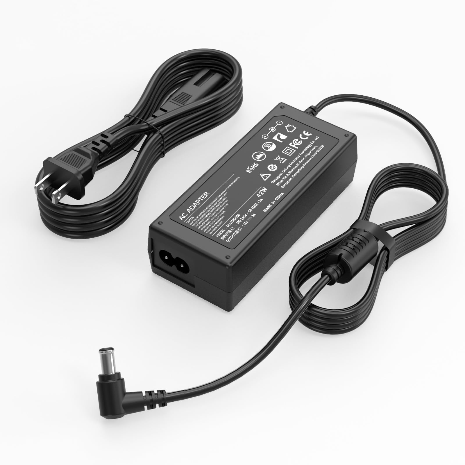 Amazon.com: DC 14V Power Cord for Samsung Monitor 32" 27" 24" 22" 23 ...