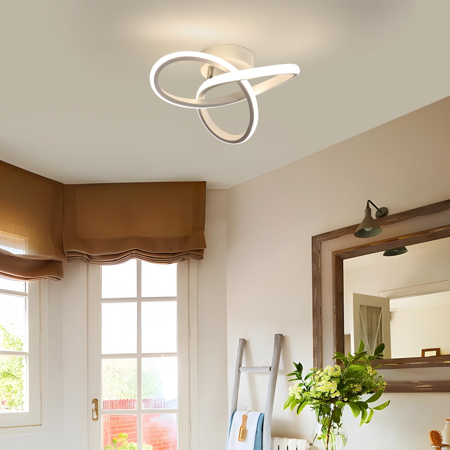 DELIPOP LED Ceiling Light, Modern Flush Mount Ceiling Light, 3 Color ...