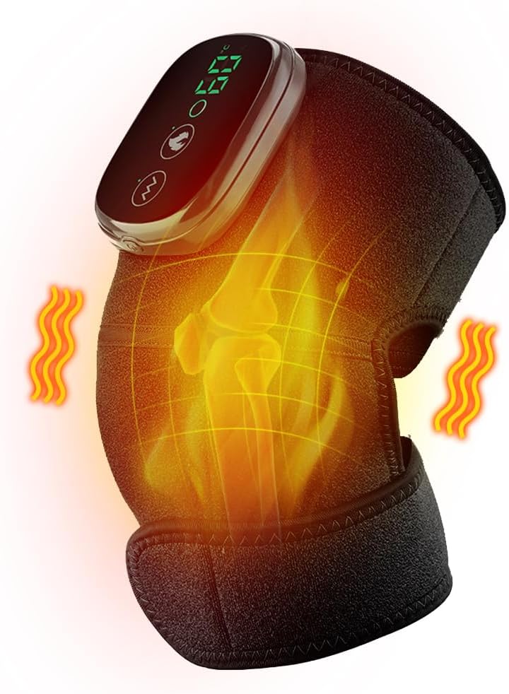Amazon.com: Heated Knee Massager, 3 in 1 Knee Massager with Heat and ...