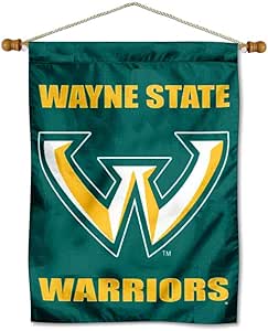 Amazon.com : College Flags & Banners Co. Wayne State University Banner ...