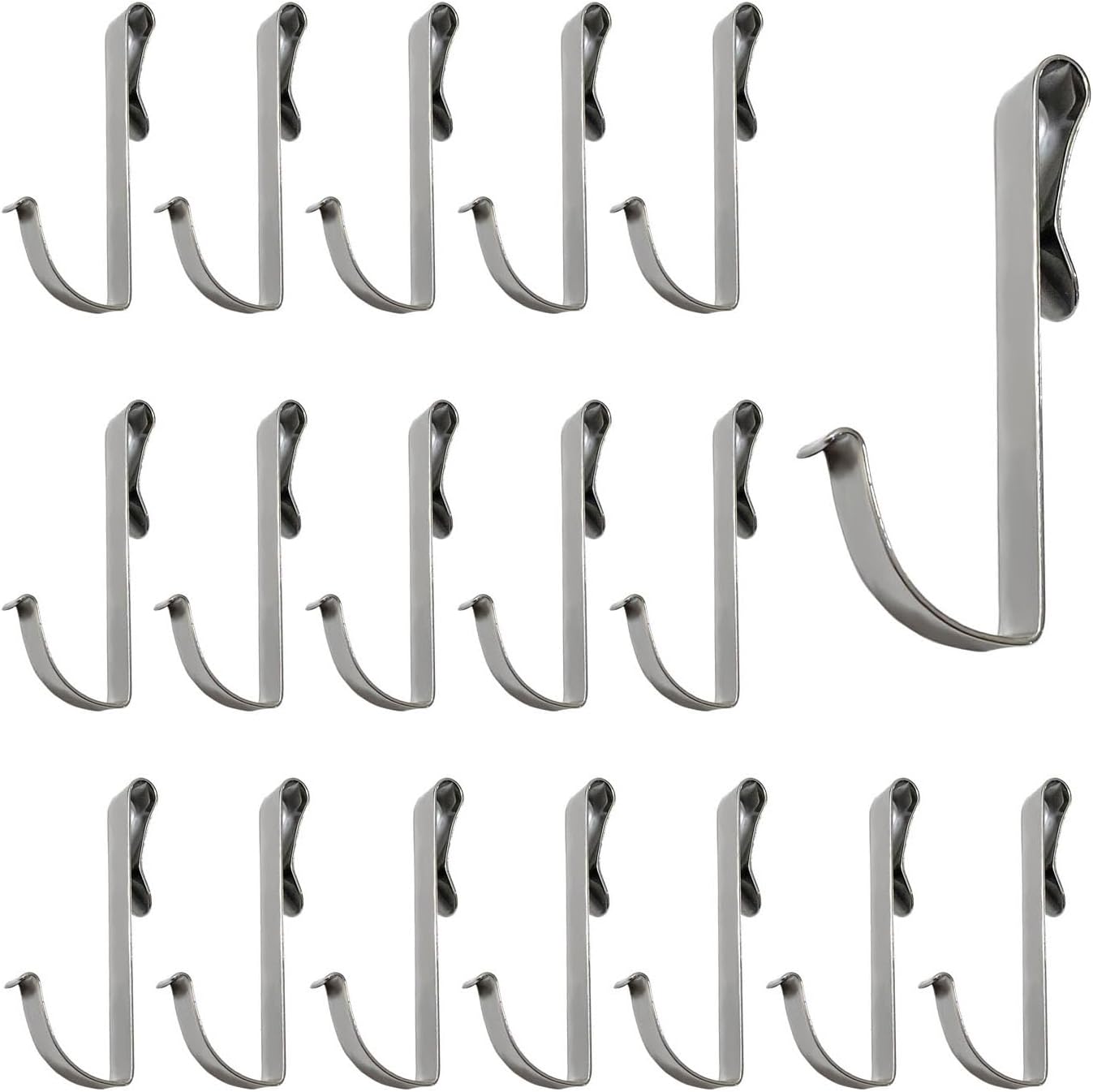 20 Per Pack J Shaped Stainless Steel Hooks, Wire Rack Hooks, Sink Hooks ...