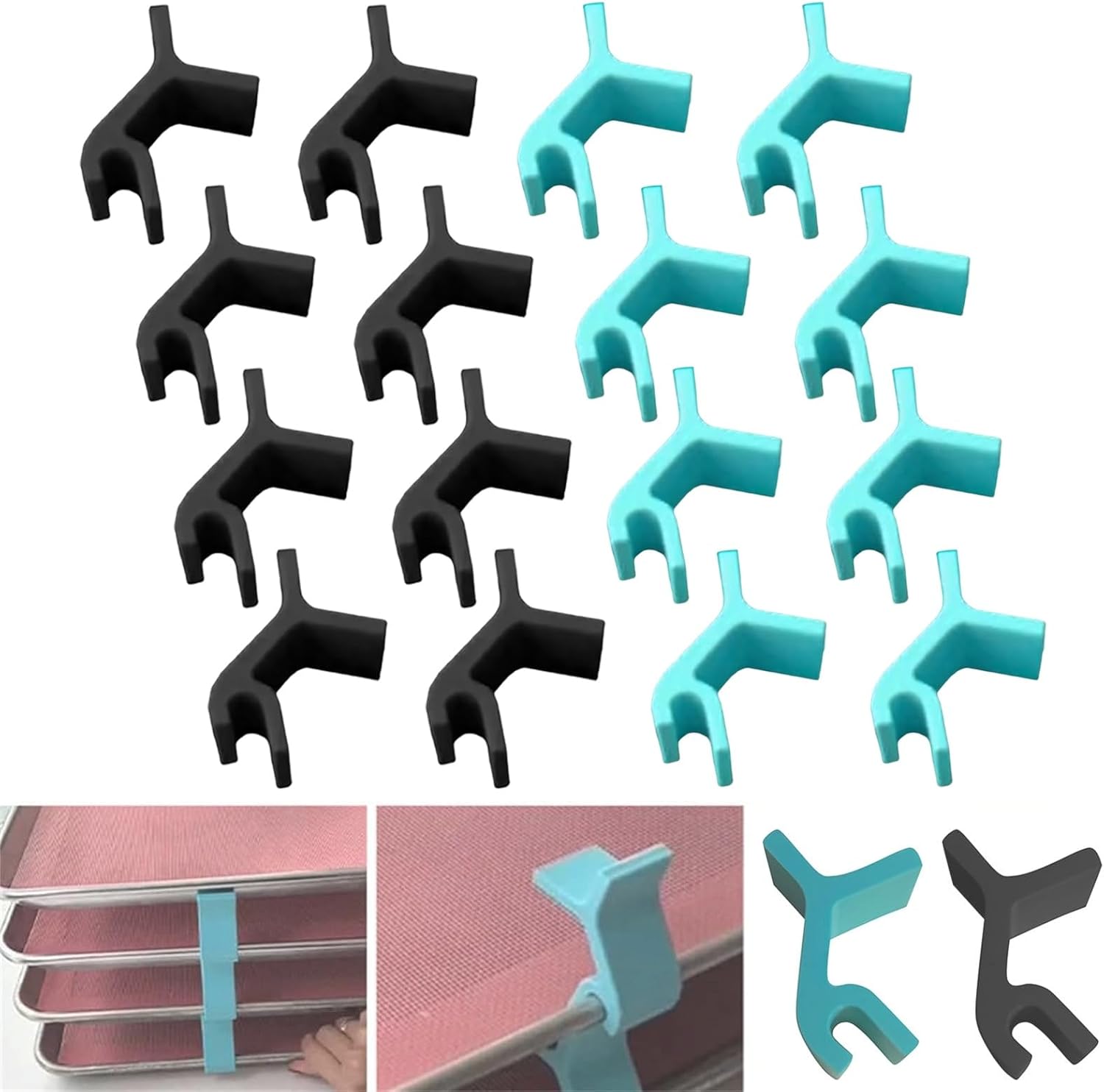 Amazon.com: Baking Sheet Stackers, Baking Sheet Stacking Clips, Sheet ...