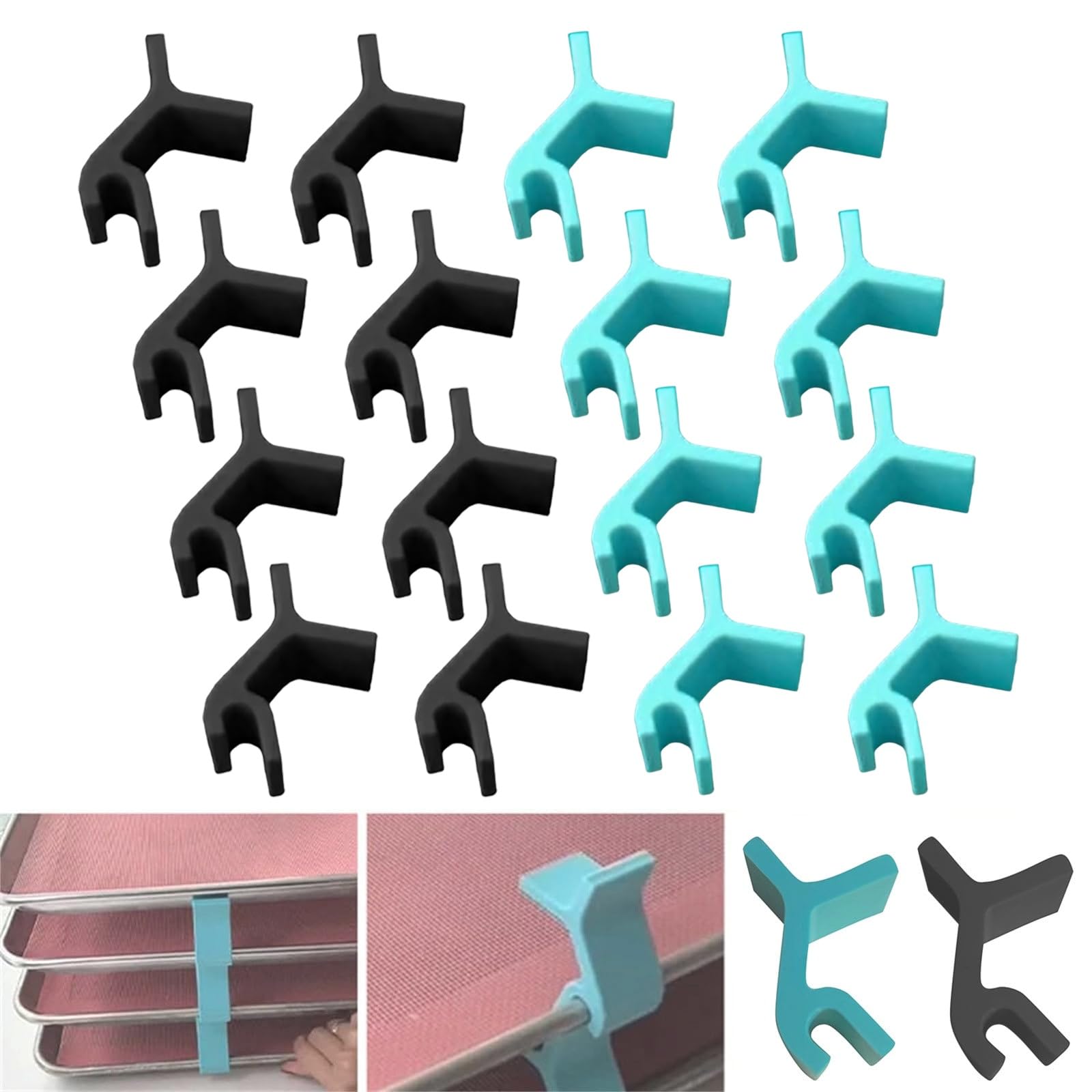 Amazon.com: Baking Sheet Stackers, Baking Sheet Stacking Clips, Sheet ...