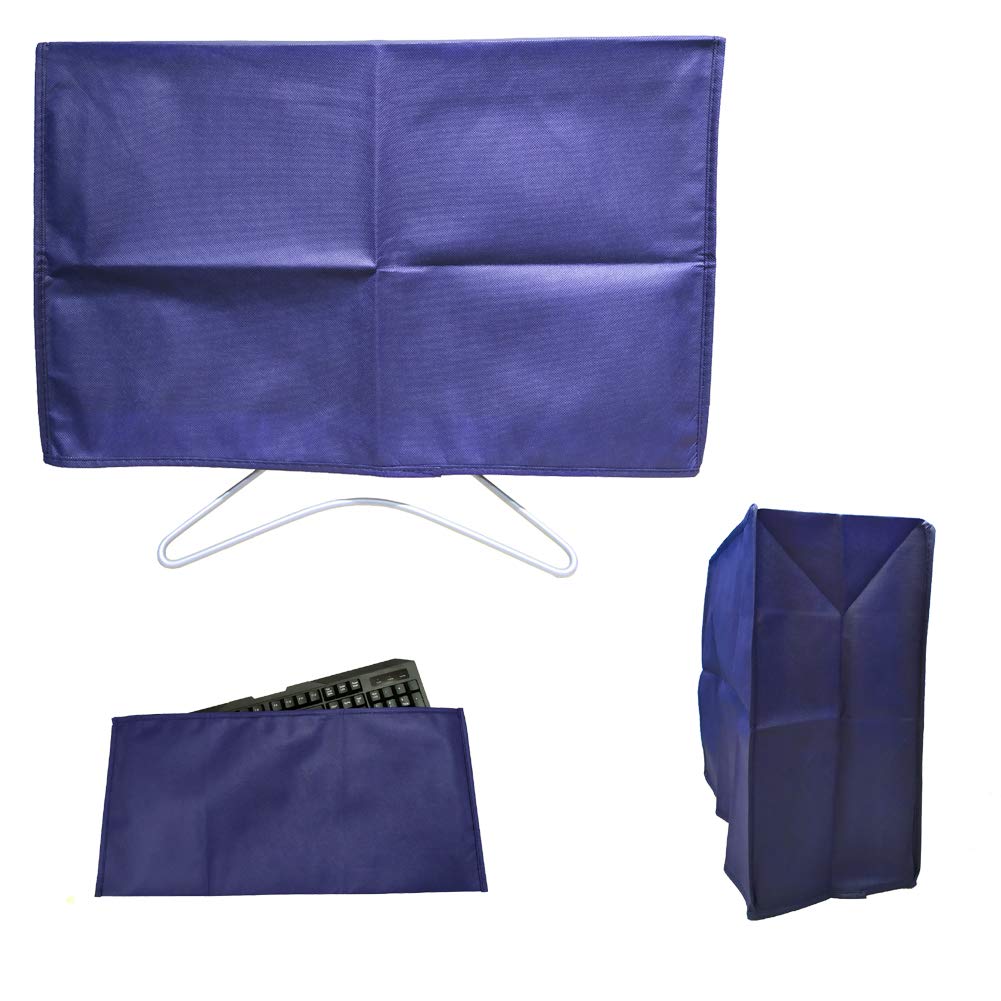 3 Pieces Set Computer Dust Cover for 25" 26" 27" Desktop PC, Monitor ...