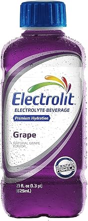 Electrolit - Suero rehidratante sabor UVA, 620 ml, paquete de 12 ...