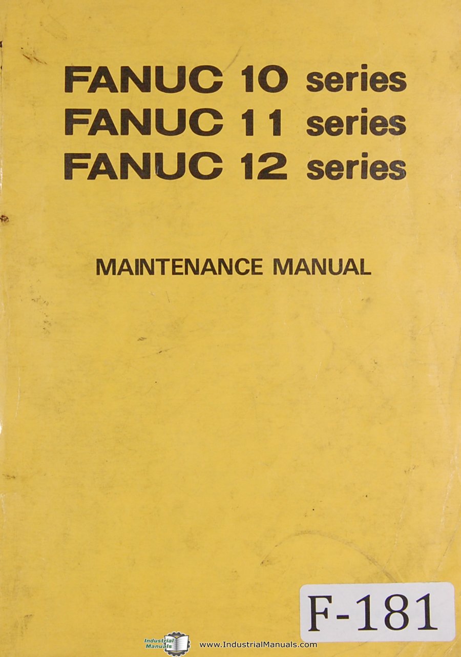 Fanuc Maintenance Series 10 11 12 CNC Programming Manual: Fanuc: Amazon ...