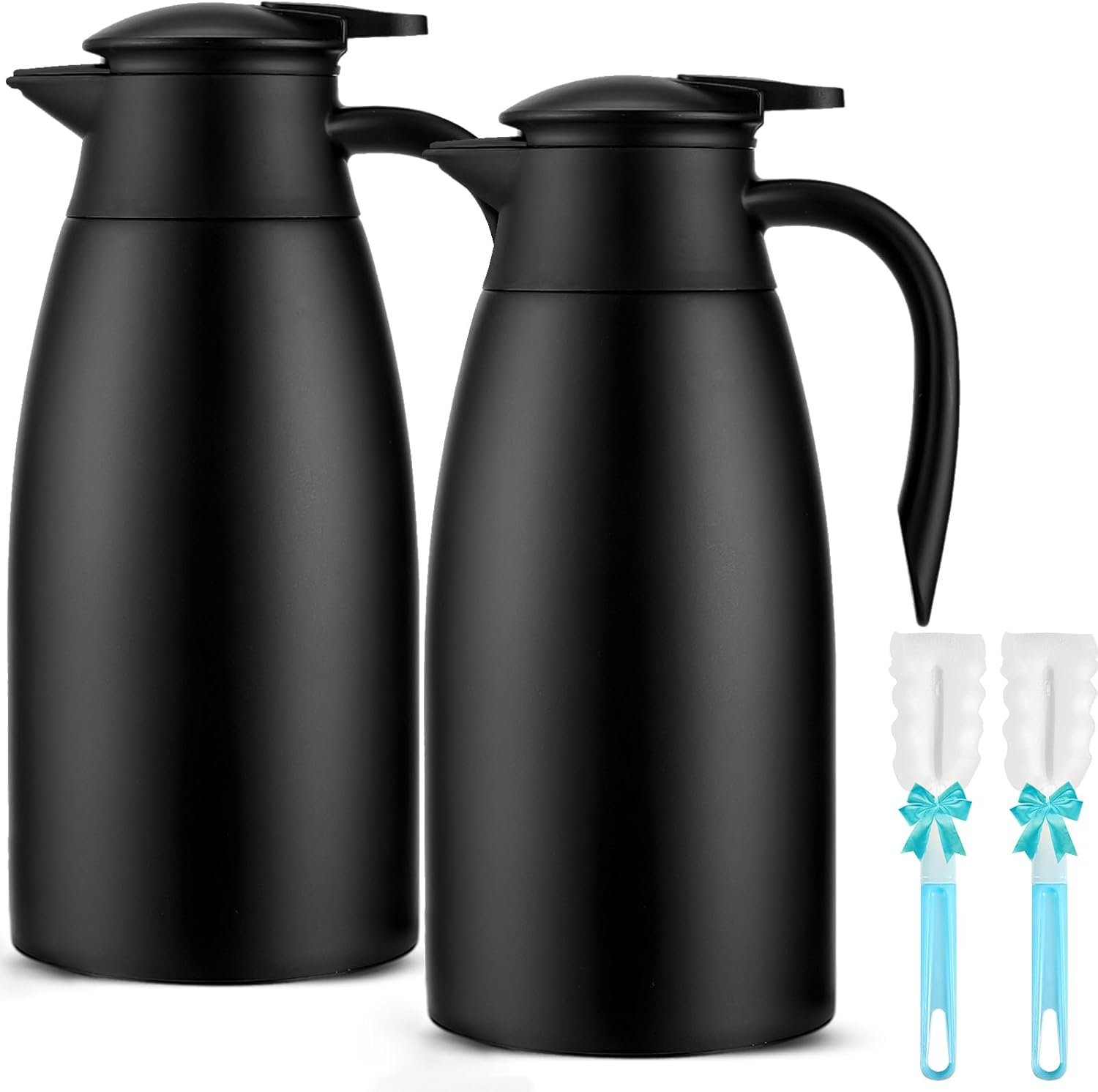 Amazon.com: Tgvasz 2pcs 68oz Thermal Coffee Carafe, (black+black)