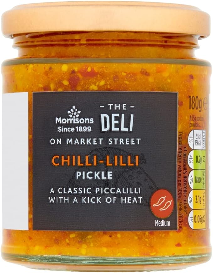 Morrisons The Deli On Market Street Chilli-Lilli Pickle 180g : Amazon ...