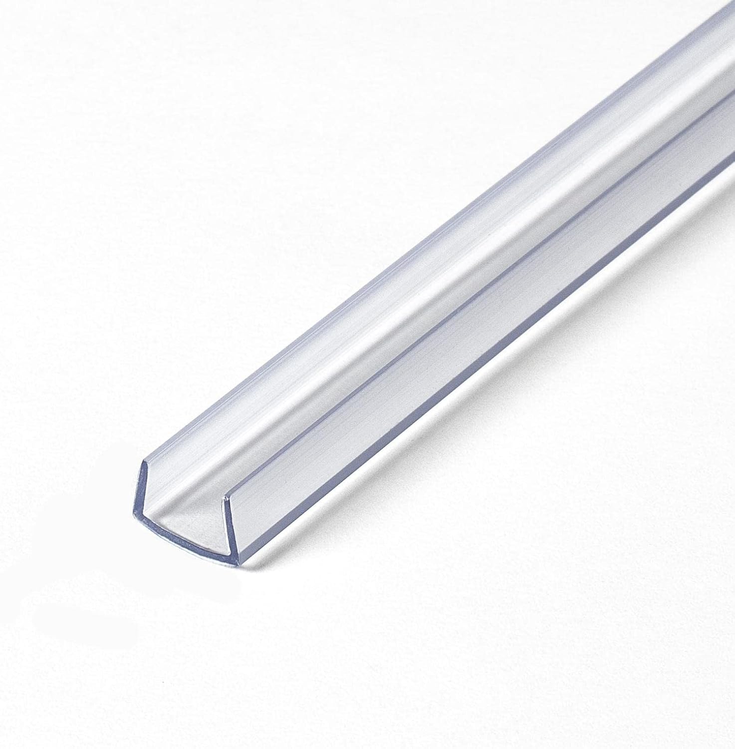 Outwater Plastics 383-Cl Clear 3/8" Rigid Vinyl Clear Plastic U-Channel ...