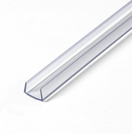 Outwater Plastics 383-Cl Clear 3/8" Rigid Vinyl Clear Plastic U-Channel ...