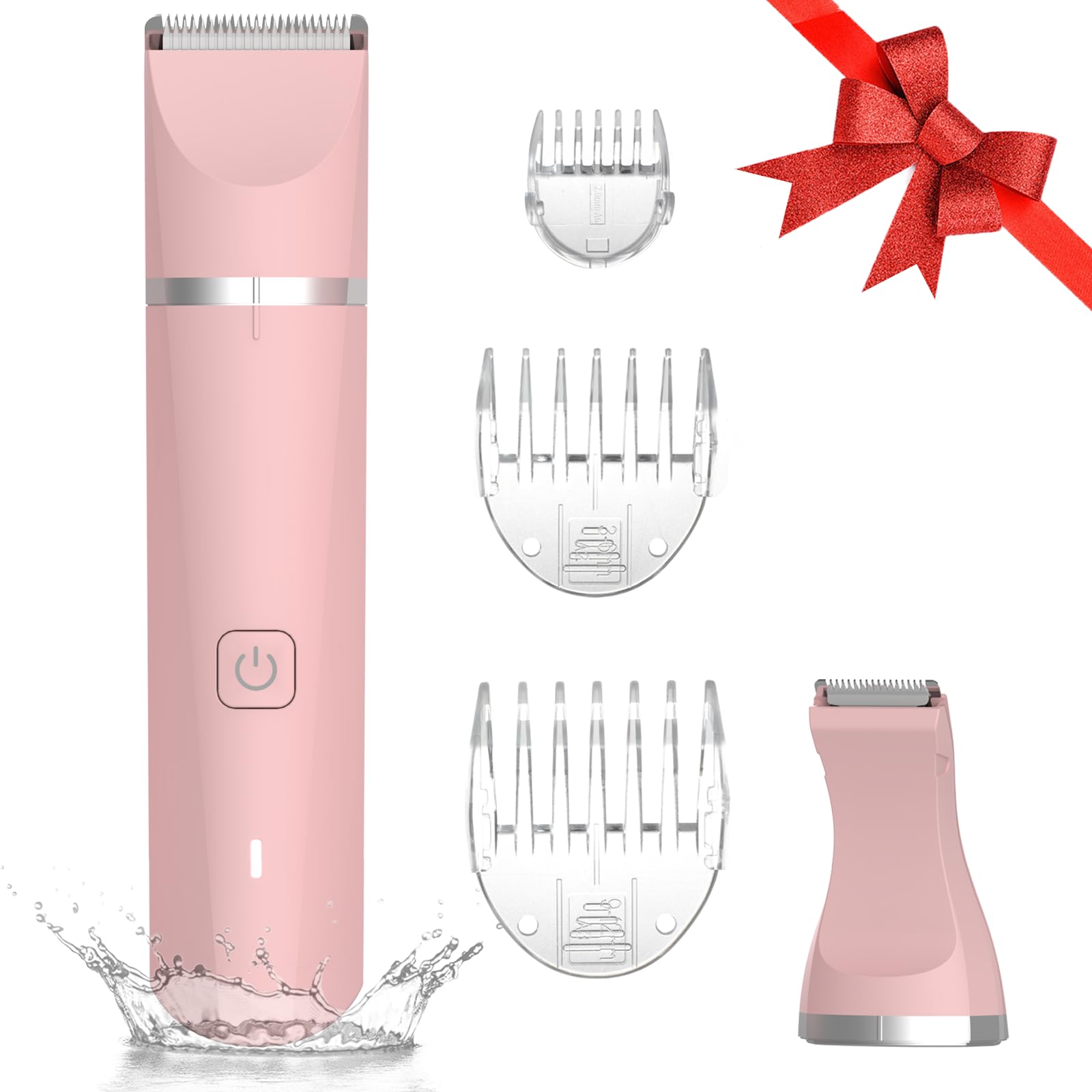 Bikini Trimmer Women-2 in 1 IPX7 Waterproof Wet & Dry Use Body Hair ...