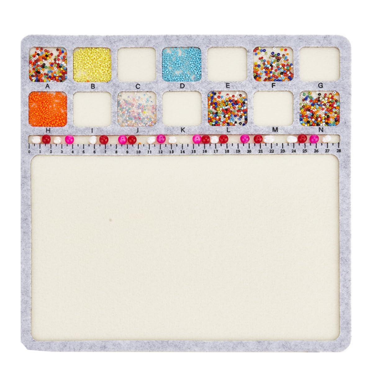 BENECREAT Square Felt Bead Design Boards, Medium Felt Beading Mat with ...
