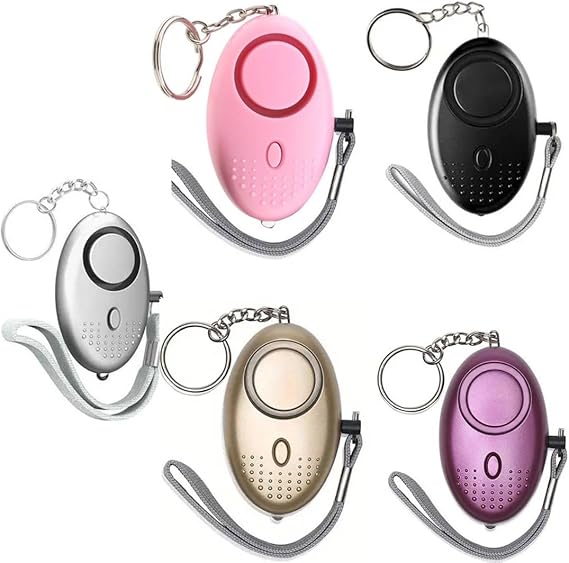 Personal Alarms For Women, Police Approved 140DB LOUD Security Alarms Keychain with LED Light ...