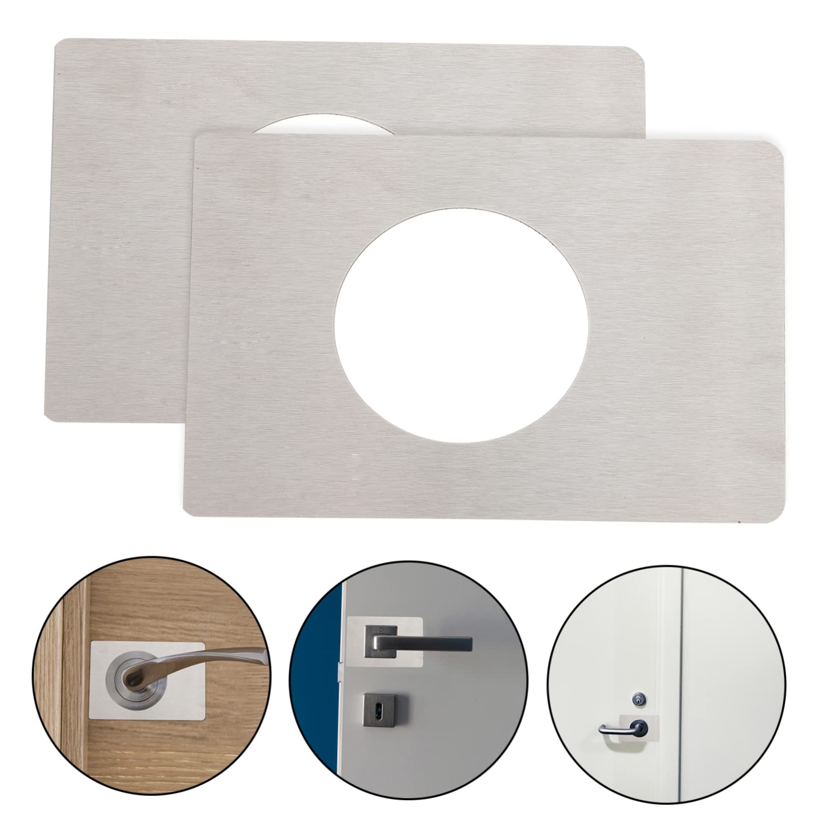 Deadbolt Strike Plate UKCOCO Stainless Steel Door Reinforcement Plate ...