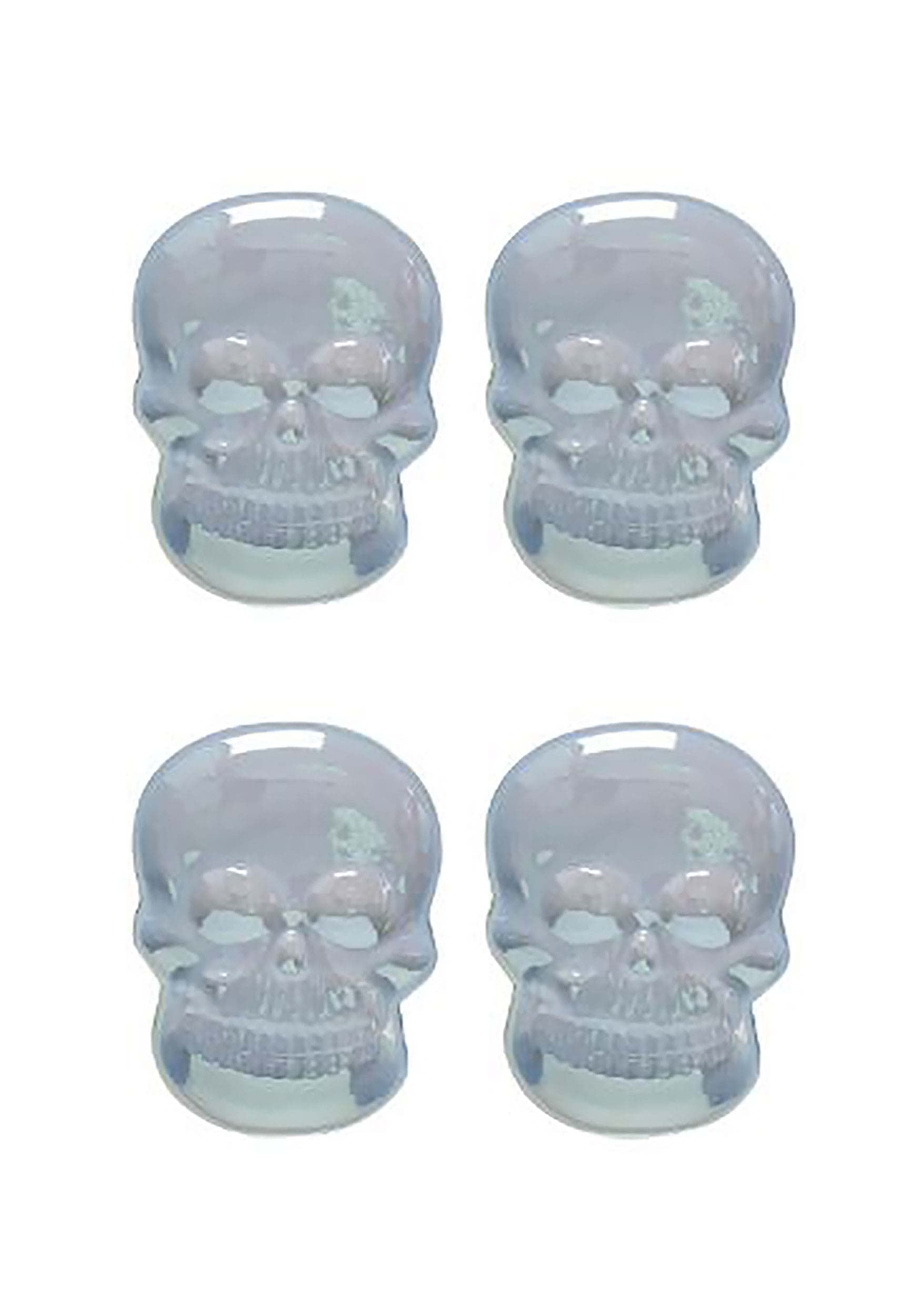Amazon.com | Set of Four Iridescent Skull Shaped Plates Standard ...