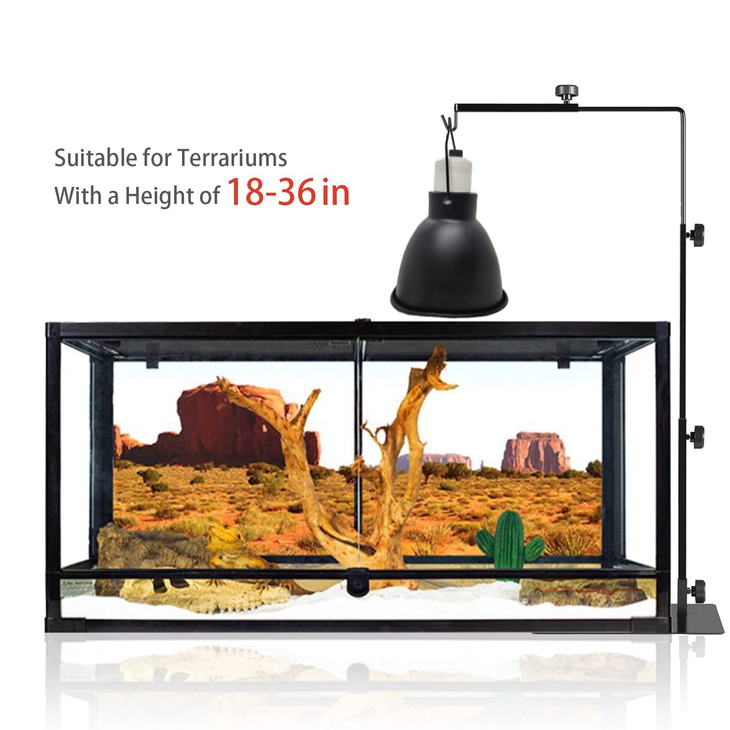 Snapklik.com : Reptile Metal Lamp Stand, Adjustable 24 To 38 In Of The ...