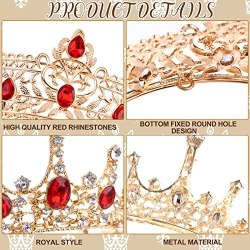 Amazon.com: 2 Pieces Prom King and Queen Crown Set King Crowns for Men ...