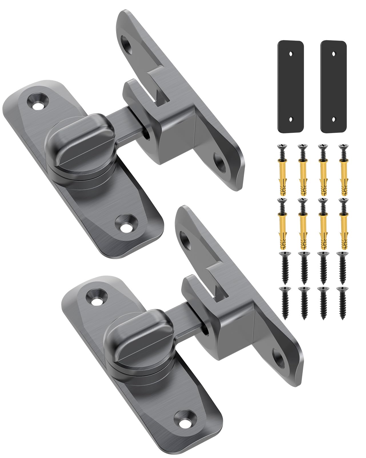 Snapklik.com : 90/180 Degree Barn Door Lock, Small Flip Gate Latches ...