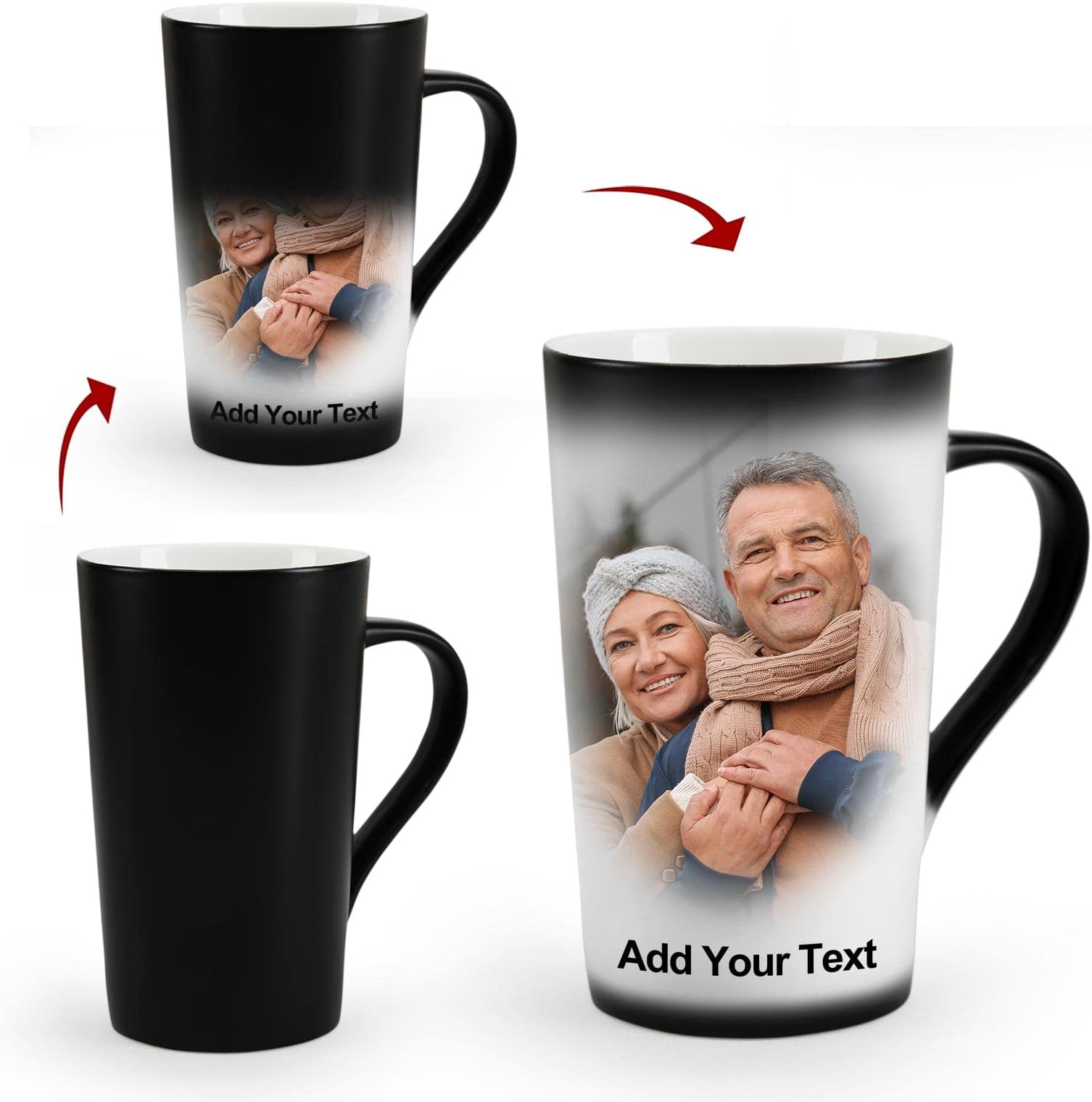 Amazon.com: Custom Coffee Color Changing Mugs - Heat Sensitive ...