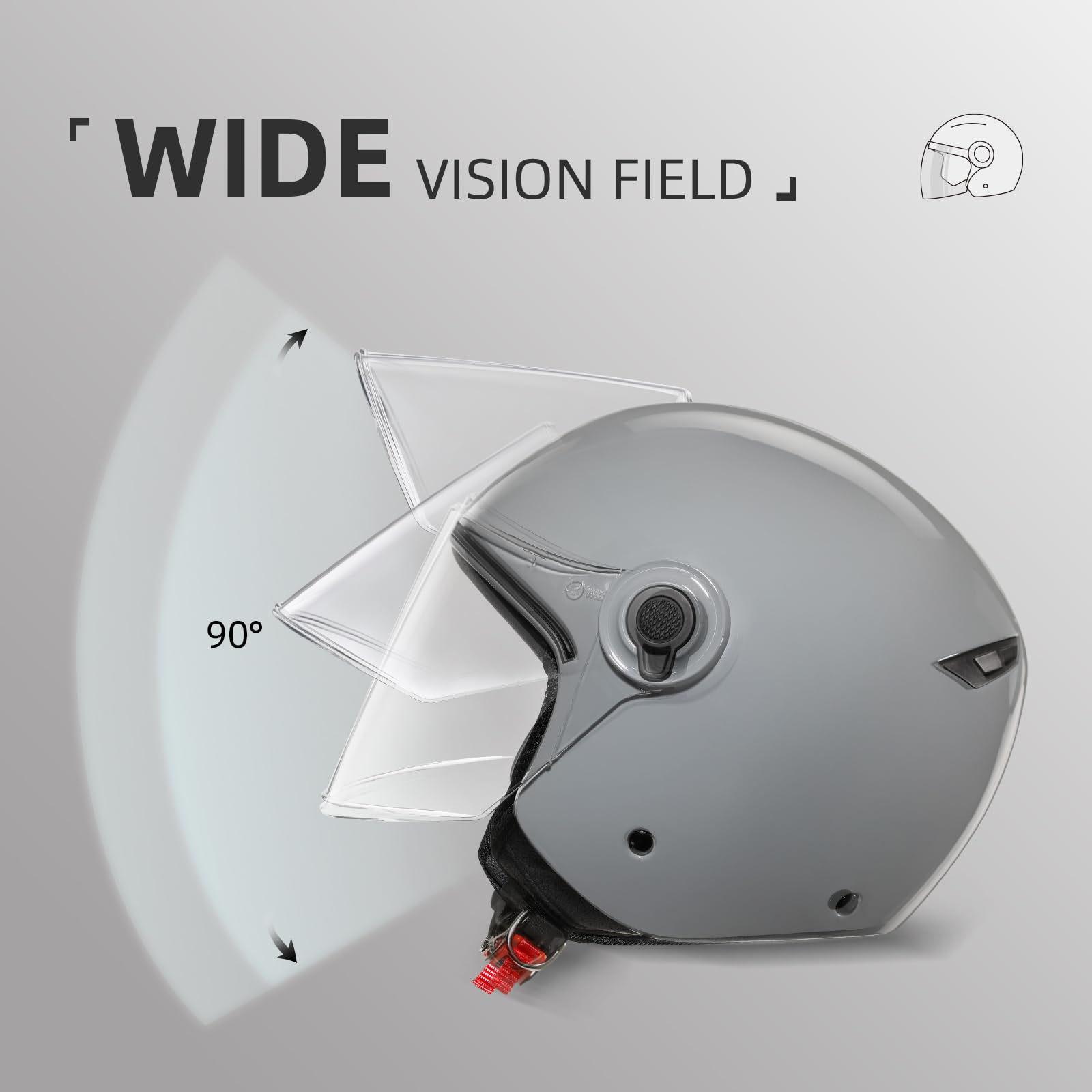 Snapklik.com : TRIANGLE Open Face Motorcycle Helmet Retro 3/4 Helmets