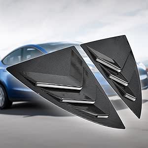 Amazon.com: Arkdeffon 2PCS Rear Side Window Louver Shutter Cover Air ...