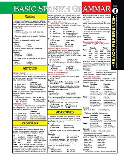 Spanish Ready Reference: Chart : Instructional Fair: Amazon.in: Books