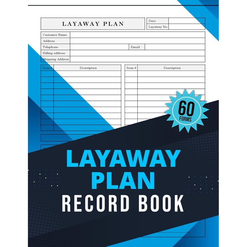 $2/mo - Finance Layaway Plan Record Book: Perfect for streamlining payment plans and customer ...