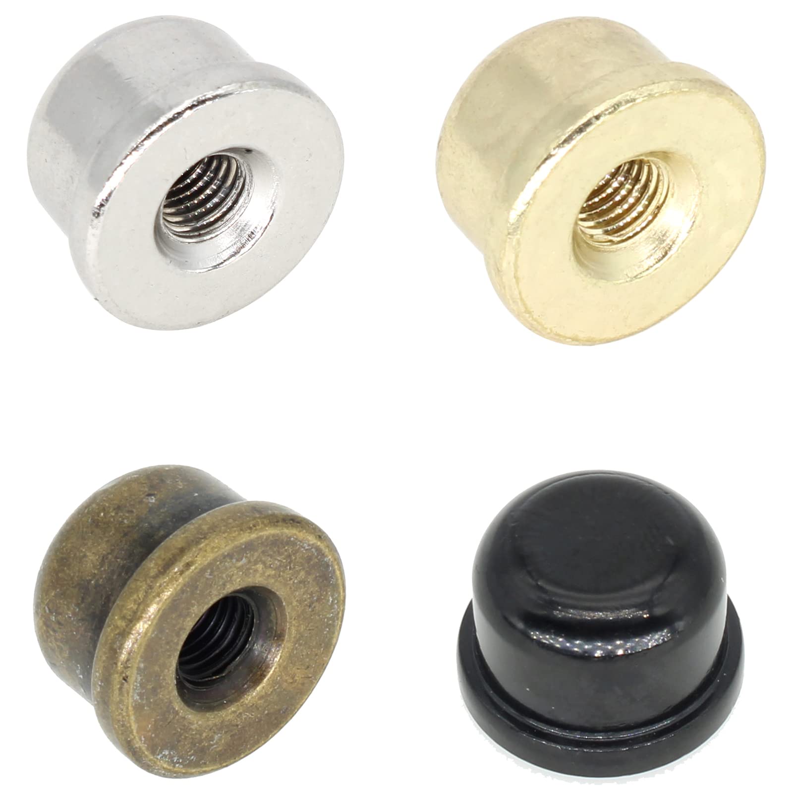 Snapklik.com : 1/4-27 Lamp Finials Caps 4 Pcs Solid Lamp Finials Caps ...