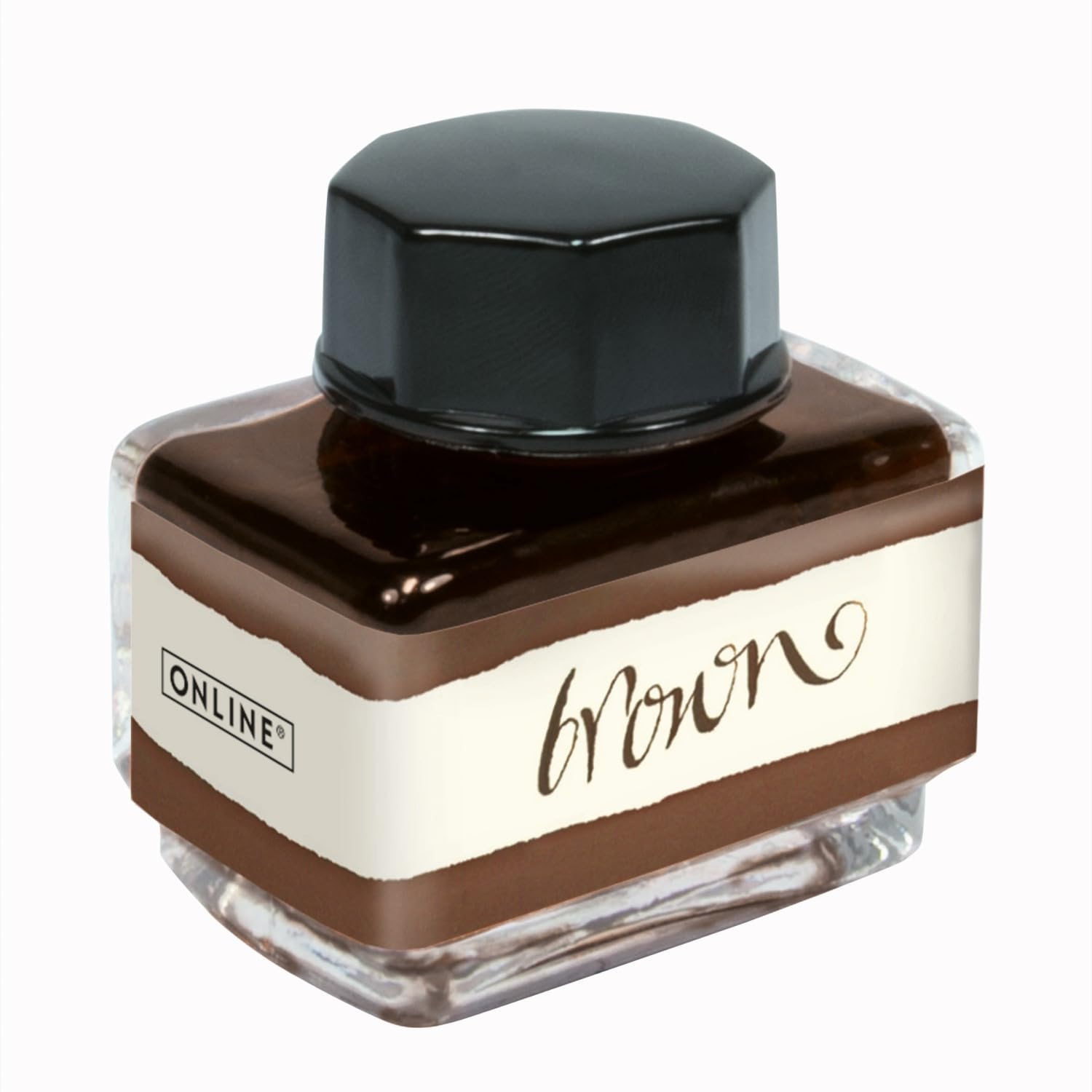 ONLINE Ink Brown , Ink Bottle 15 ml, Colourful Fountain Ink for ...
