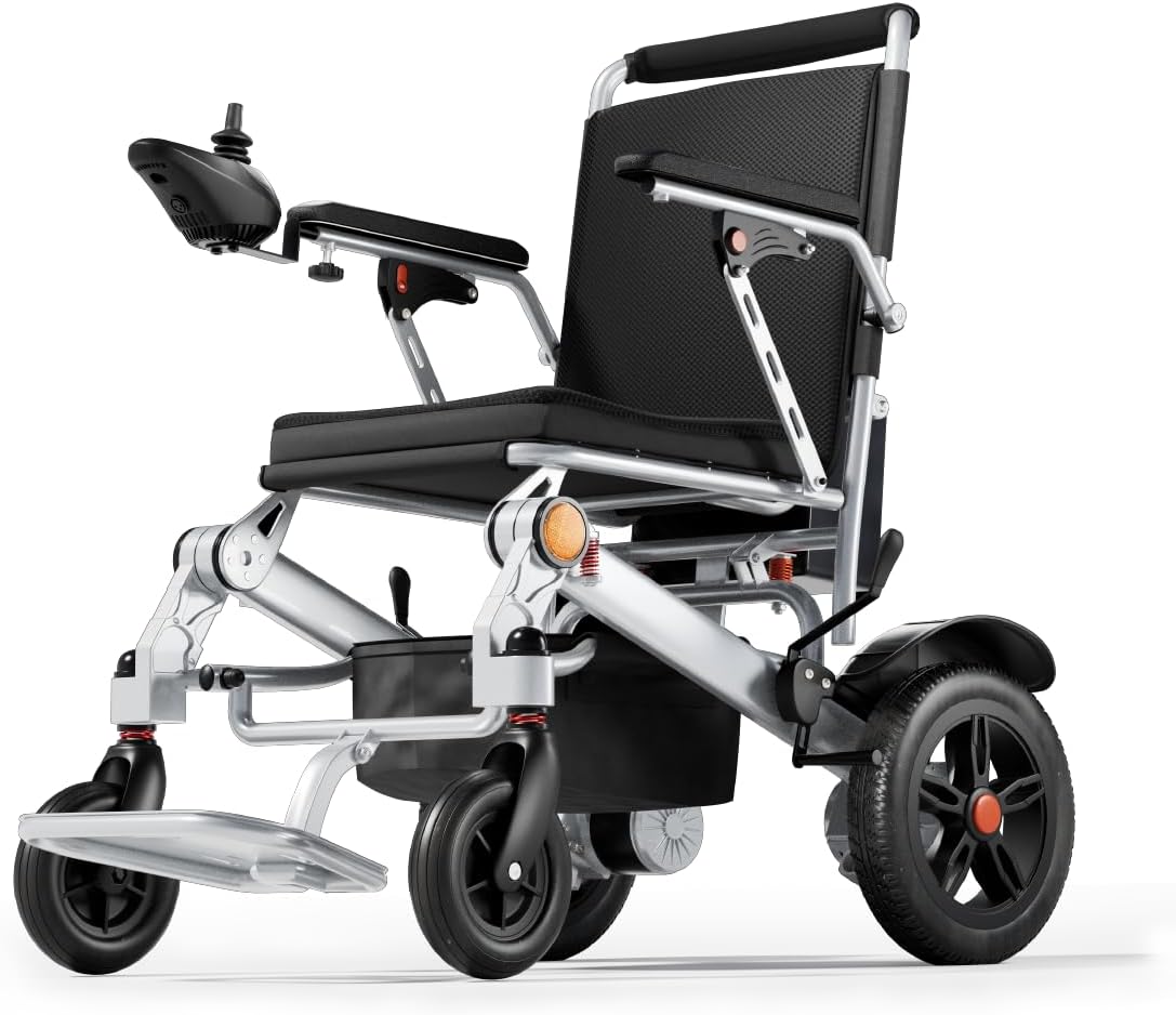 Amazon.com: Lightweight Folding Electric Wheelchair, Electric ...