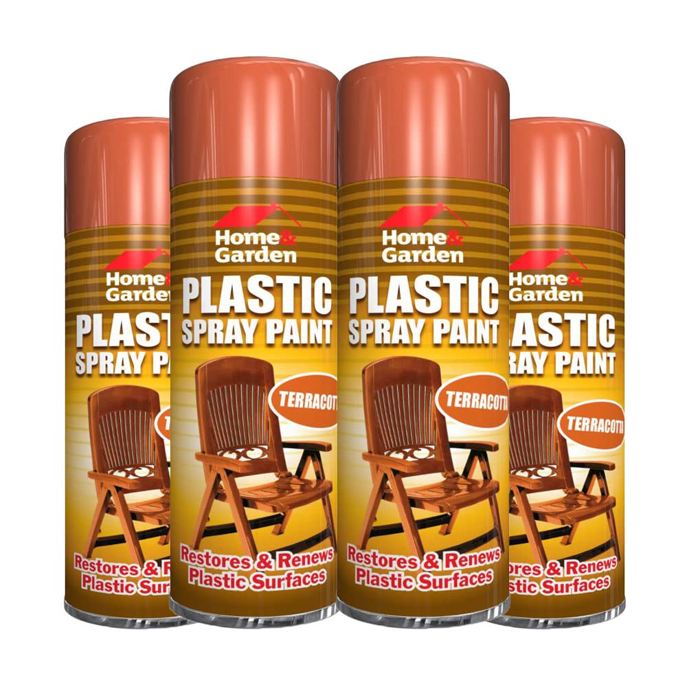 Classic Signature - 4 x Plastic Terracotta Spray Paint 300ml / 1x Pair ...