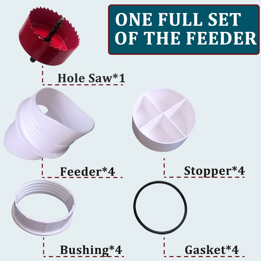 Snapklik.com : VandanCoop Automatic Chicken Feeder Port Rain Proof DIY ...